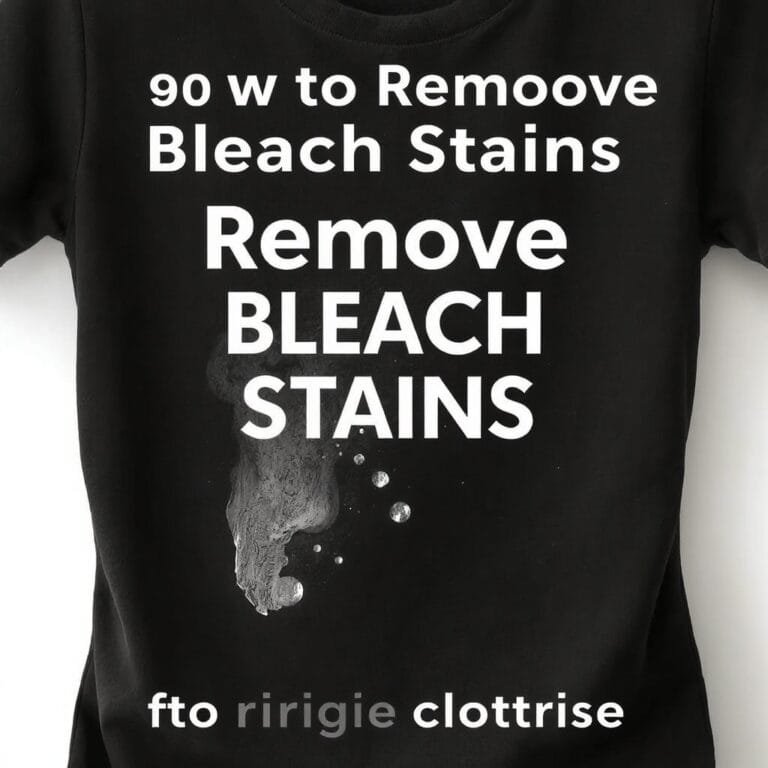 How to Remove Bleach Stains from Black Clothes: Repair and Restore Color
